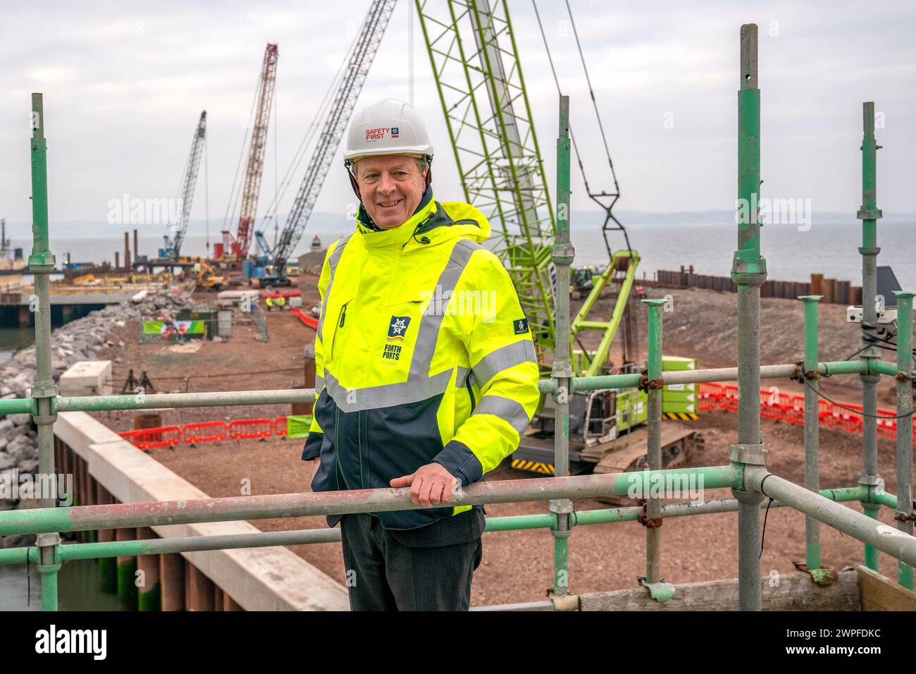 Scottish Secretary Alister Jack during his visit to the Port of Leith ...