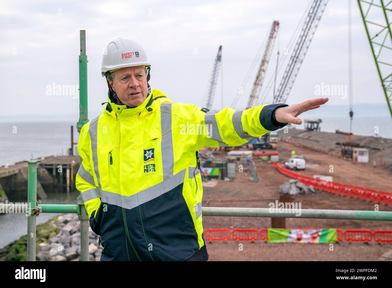 Scottish Secretary Alister Jack during his visit to the Port of Leith ...