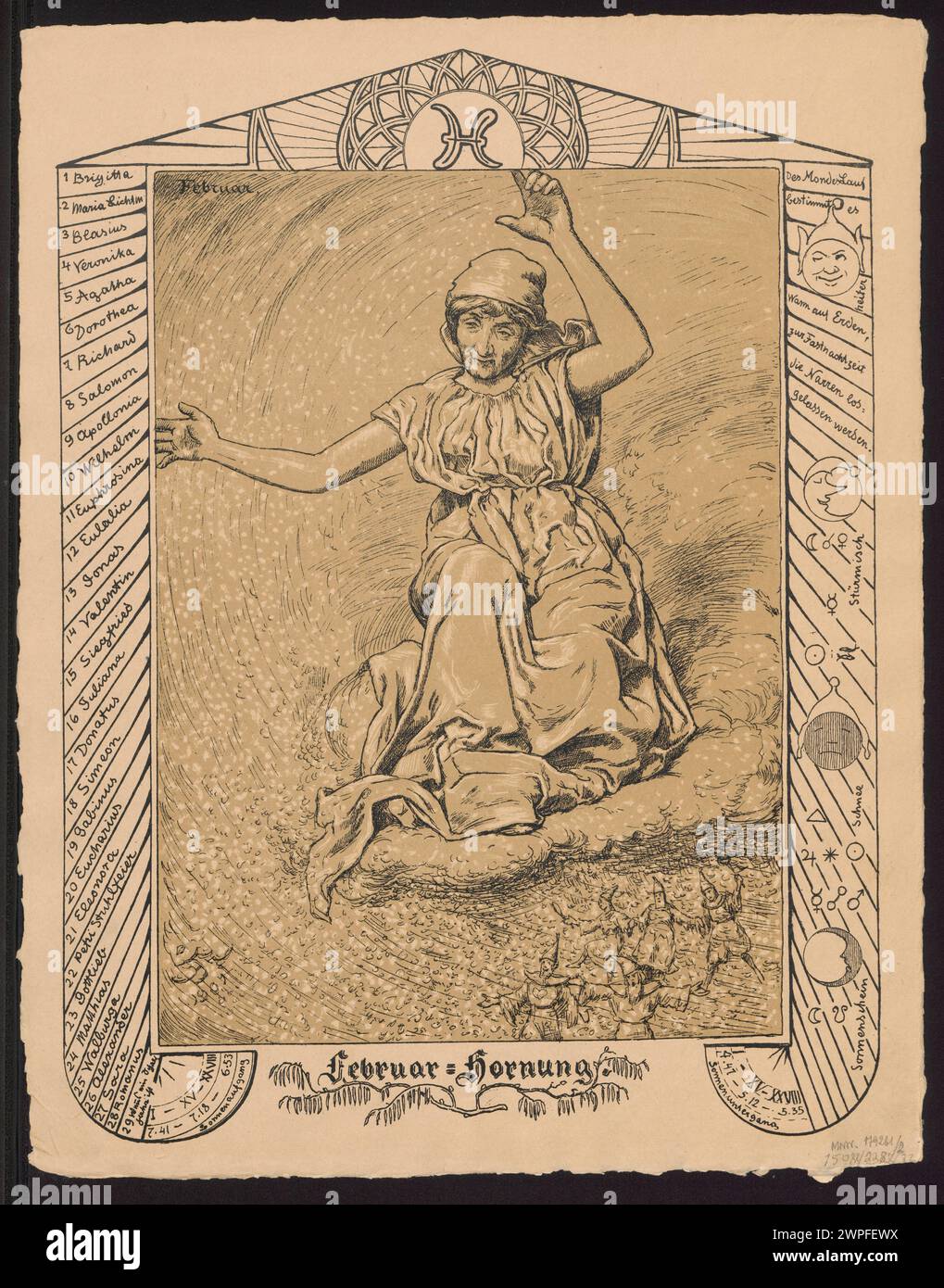 February allegory. Projects for the "eternal calendar in paintings ...