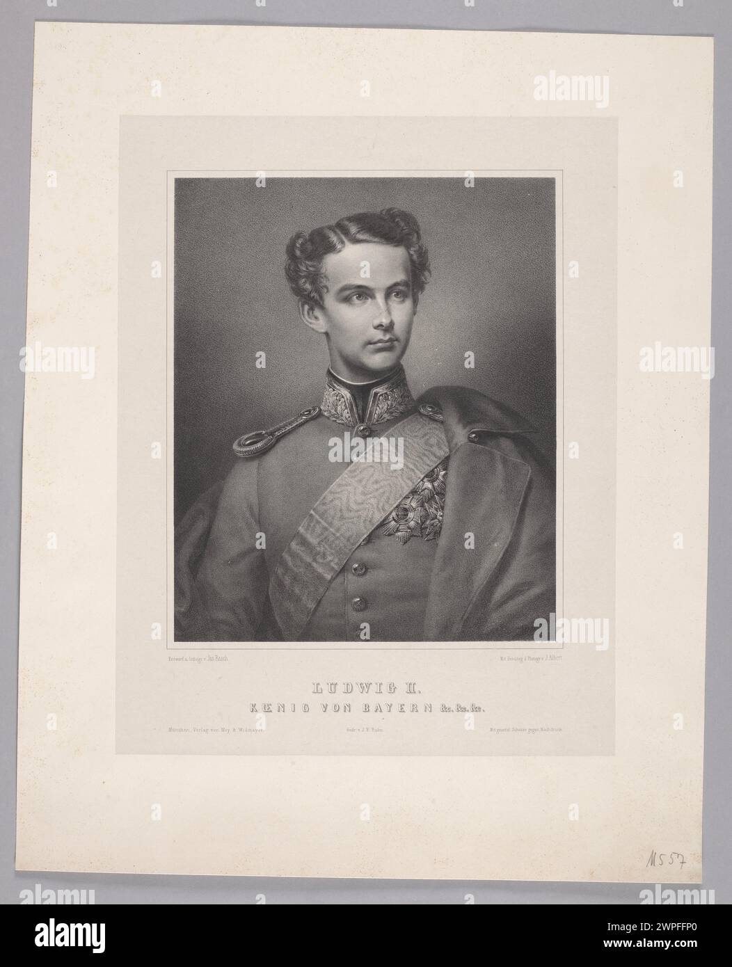 Ludwig II Koenig von Bayern; Resch, Joseph (1819-1895), Kuhn, J.B ...