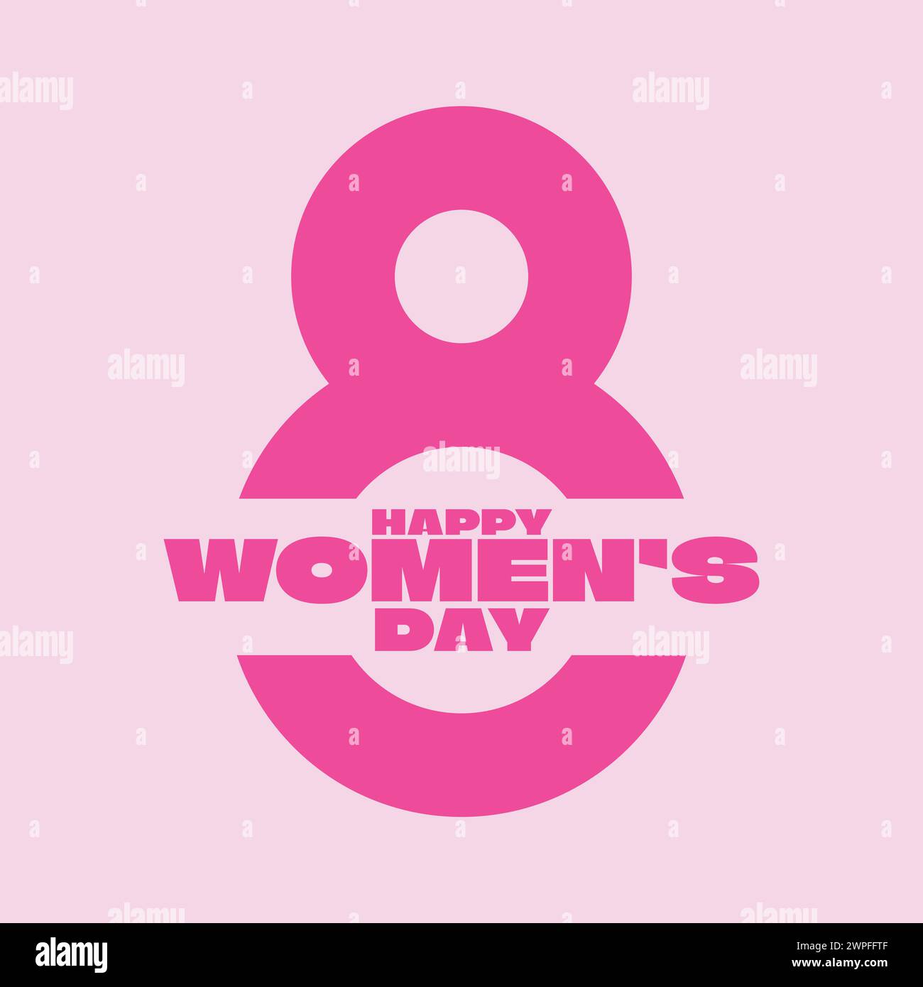 International Womens Day Vector Illustration Icon 8 March World Women