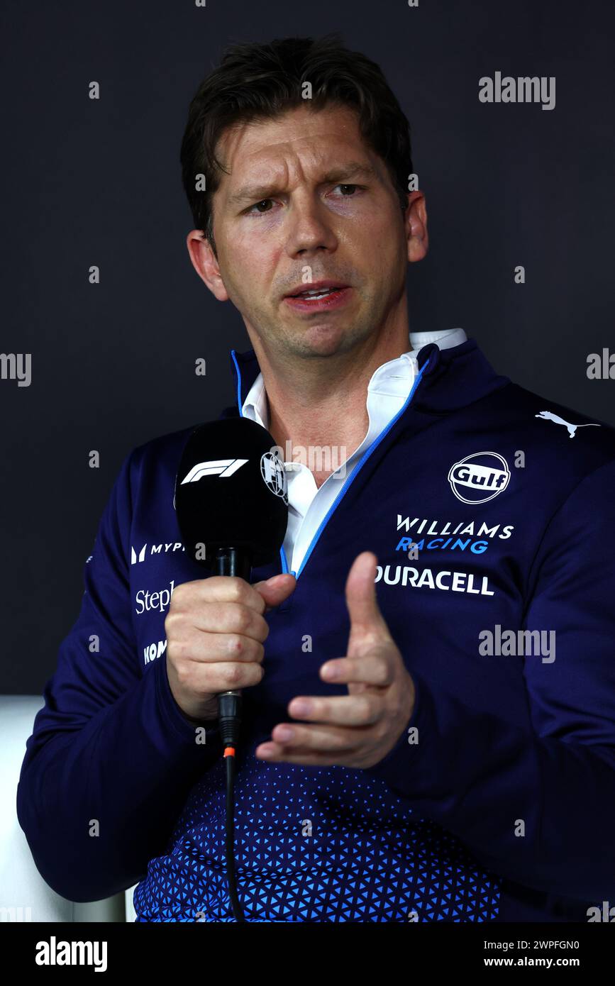 Jeddah, Saudi Arabia. 07th Mar, 2024. James Vowles (GBR) Williams ...