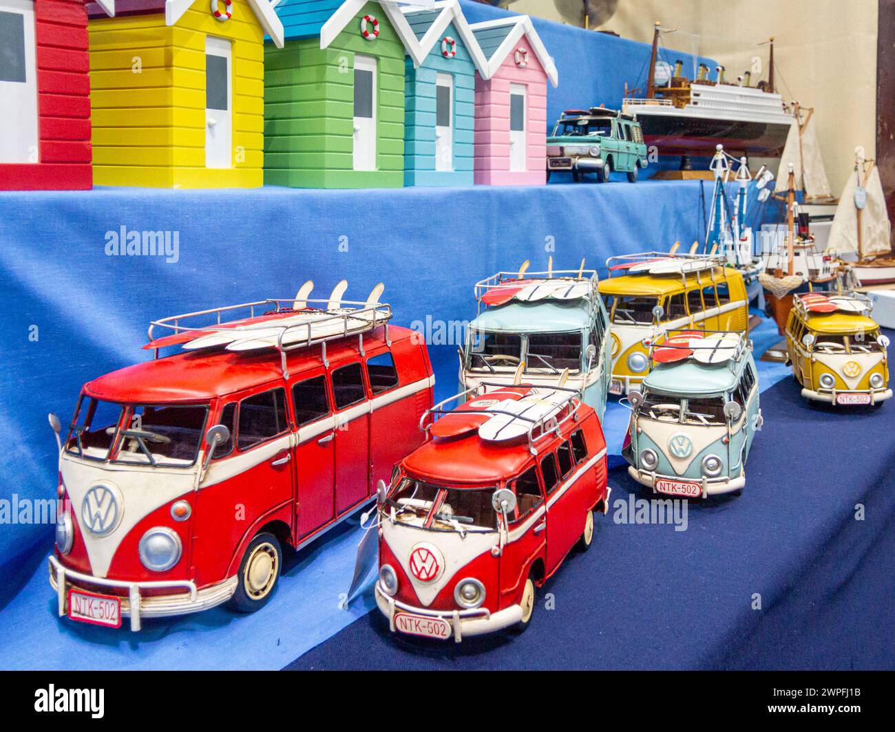 Melbourne, Australia, Feb 2018 - Shop display of model camper vans and ...