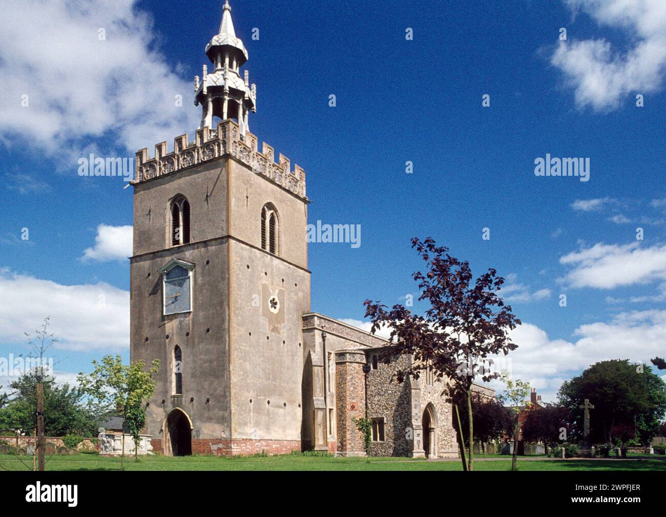 All Saints Church in 1977, Shipdham, Norfolk Stock Photo - Alamy