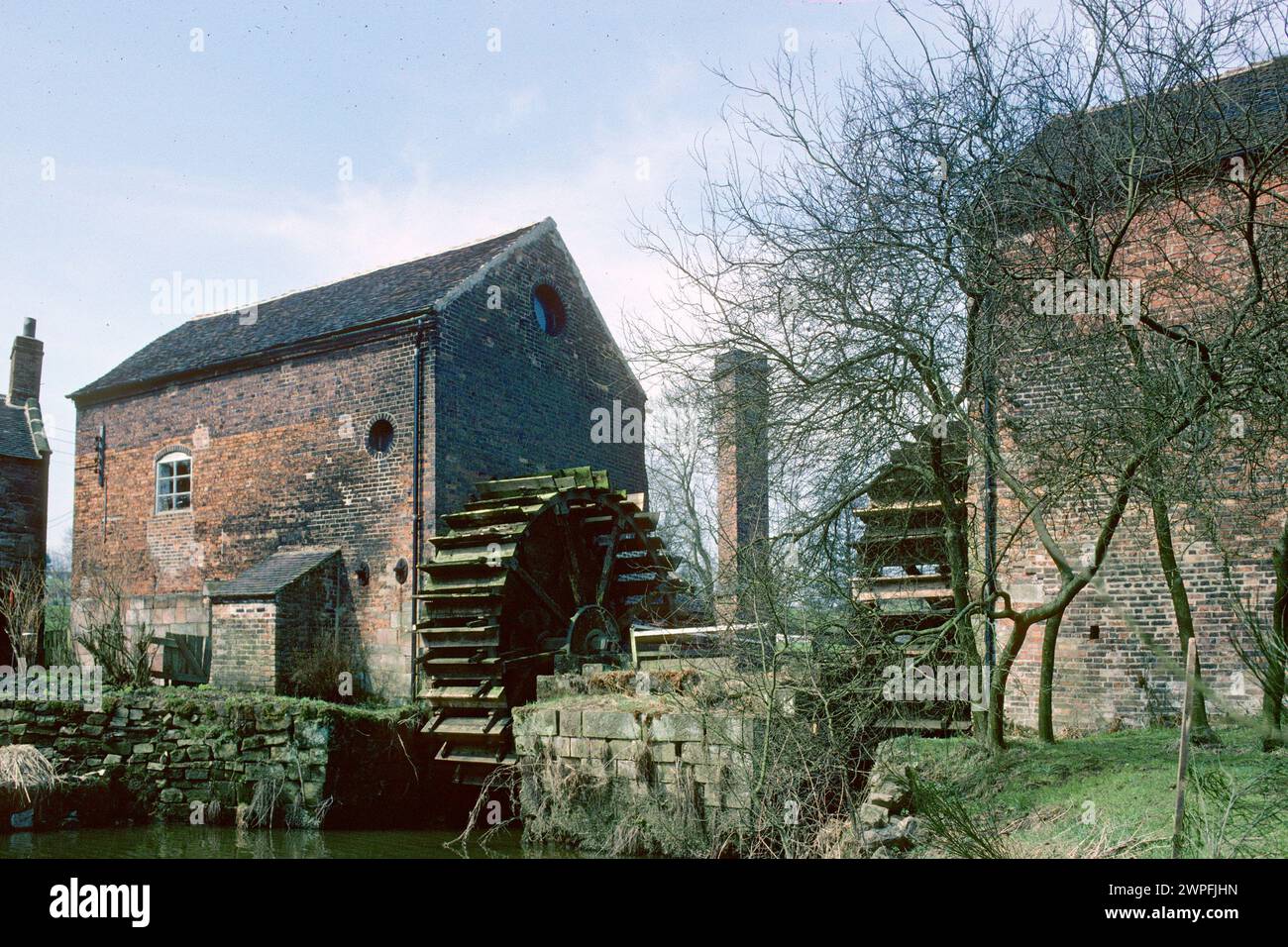 Cheddleton Flint Mill in 1979, Cheddleton, Staffordshire Stock Photo ...