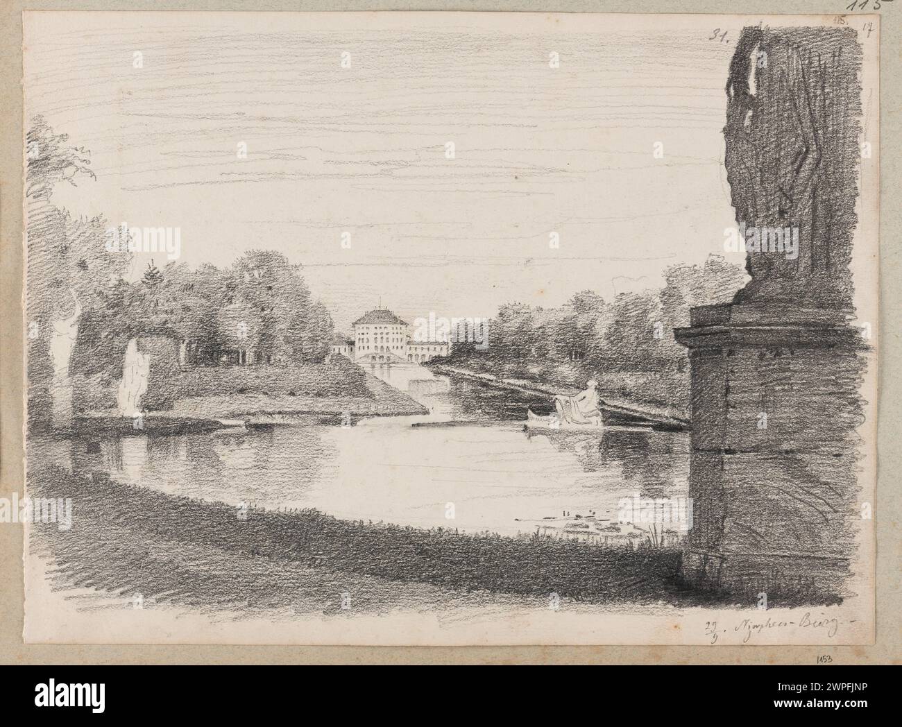 Park landscape; Czachórski, Władysław (1850-1911); 1870 (1870-00-00 ...