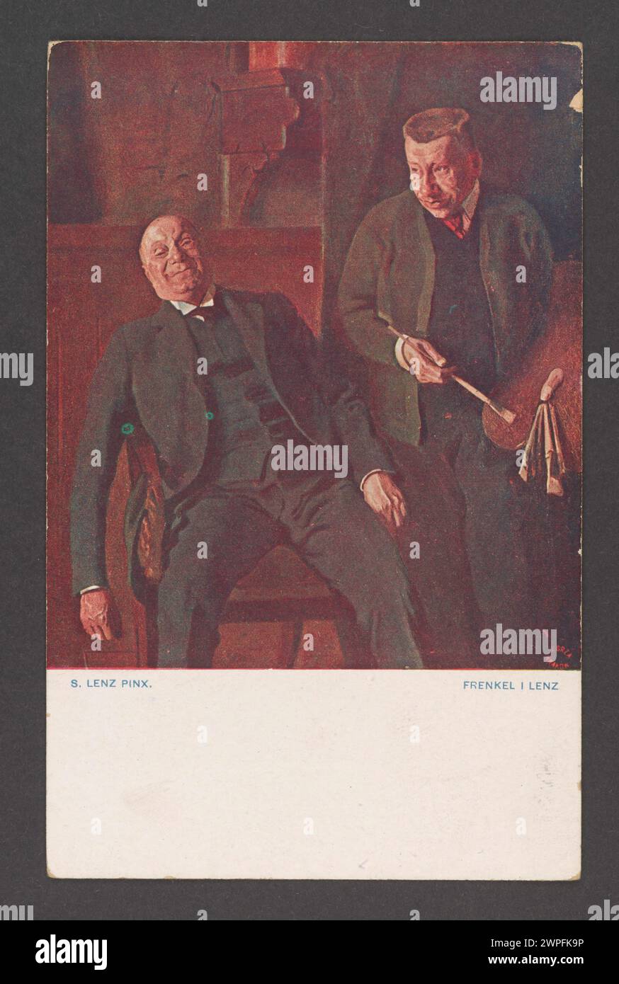 Self-portrait by Stanisław Lentz (1861-1920) with M. Frenkel, published ...