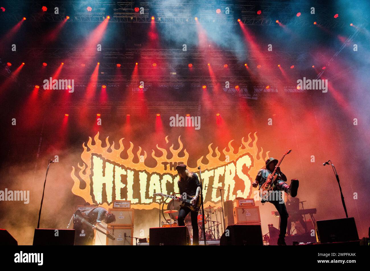 The Hellacopters performing at Release Athens Festival in Plateia Nerou ...