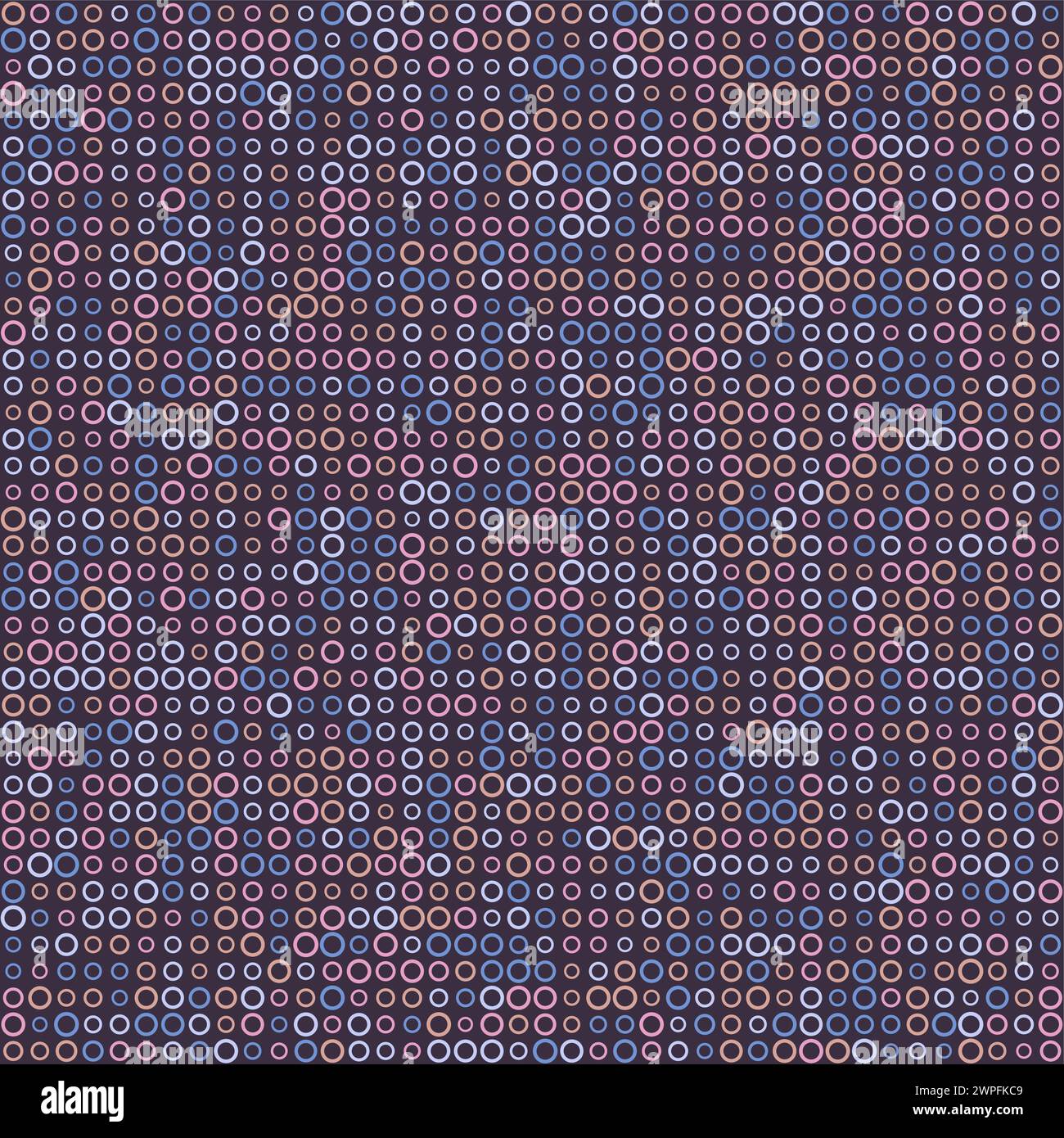 Geometric shapes background. Rings in multiple colors. Rich purple hues ...