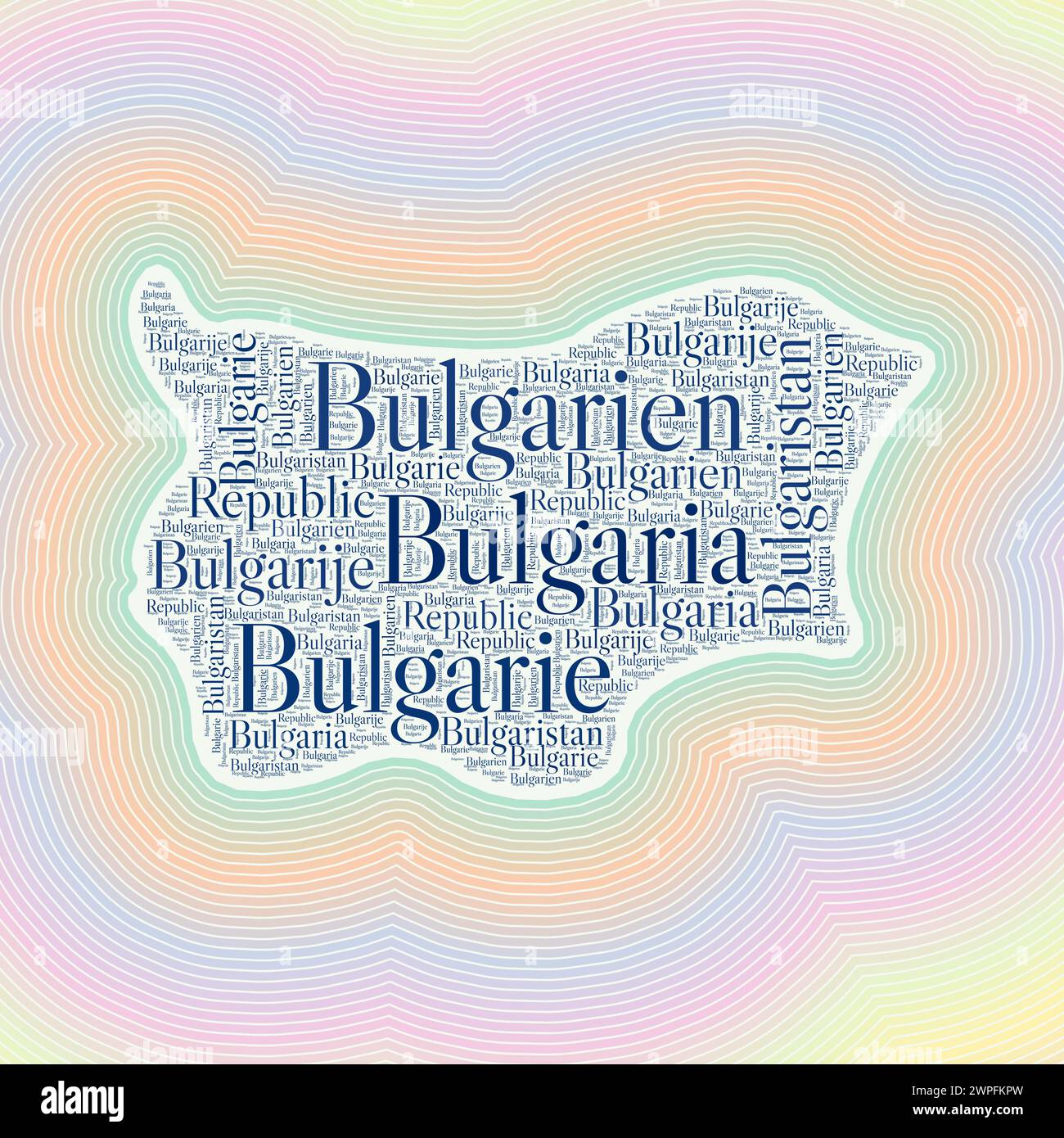 Political map of bulgaria with sofia hi-res stock photography and ...