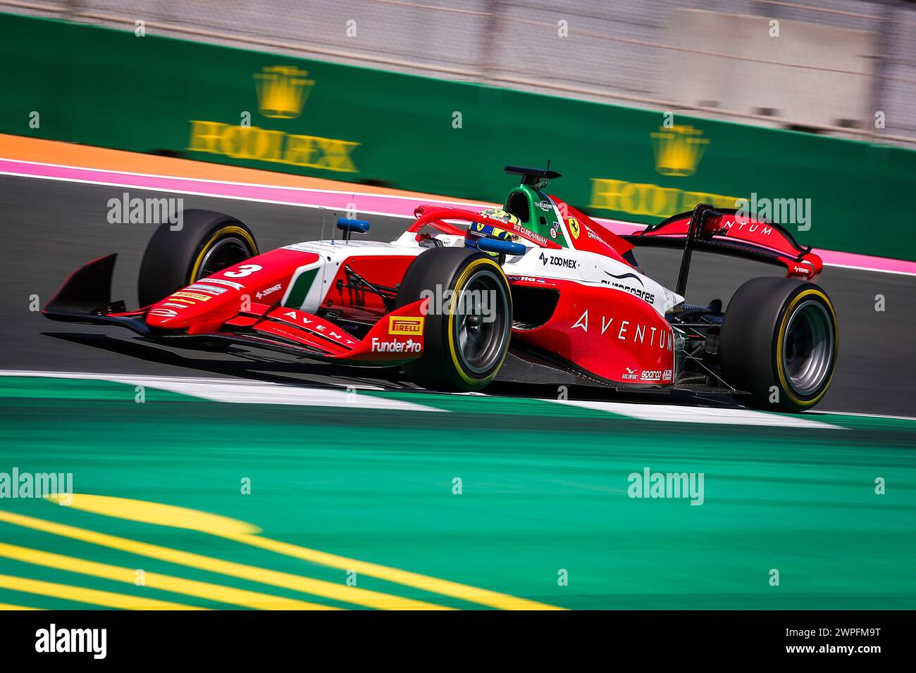 03 BEARMAN Oliver (gbr), Prema Racing, Dallara F2 2024, action during ...