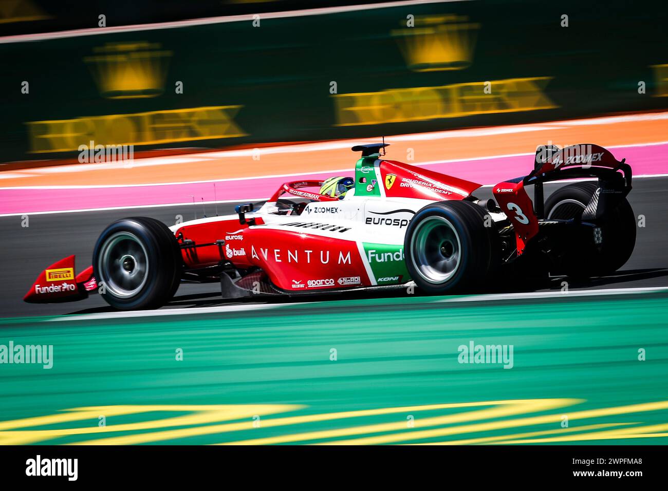 03 BEARMAN Oliver (gbr), Prema Racing, Dallara F2 2024, action during ...