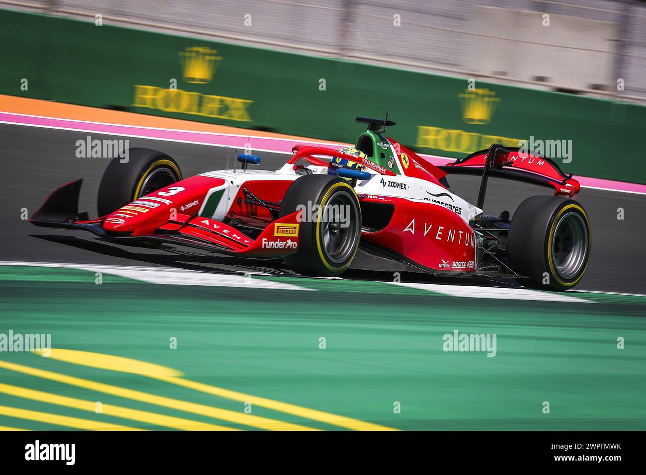 03 BEARMAN Oliver (gbr), Prema Racing, Dallara F2 2024, action during ...