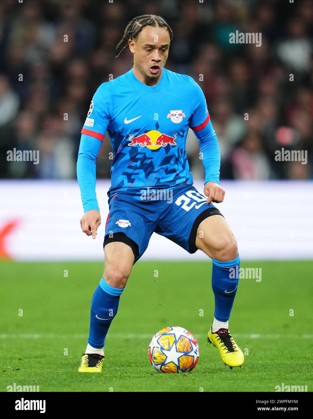 Madrid, Spain. 06th Mar, 2024. Xavi Simons of RB Leipzigduring the UEFA ...