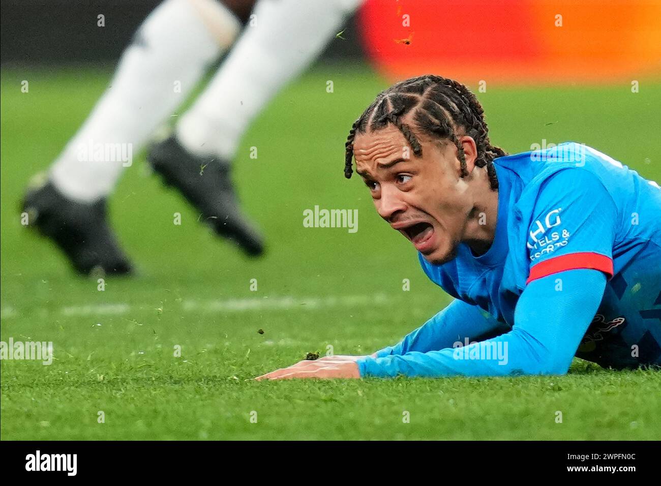 Madrid, Spain. 06th Mar, 2024. Xavi Simons of RB Leipzigduring the UEFA ...