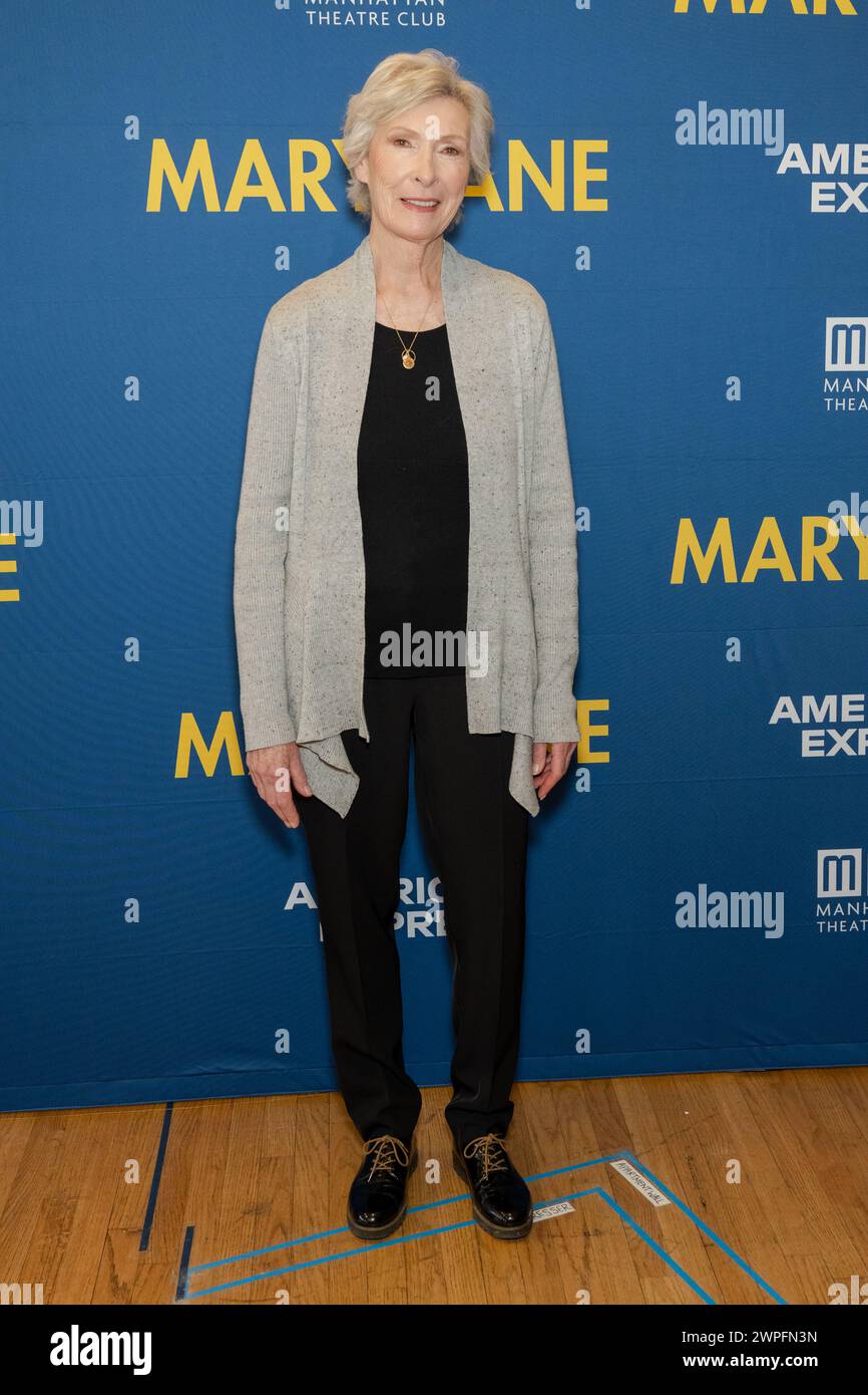 New York, USA. 07th Mar, 2024. "Mary Jane" cast member Brenda Wehle ...