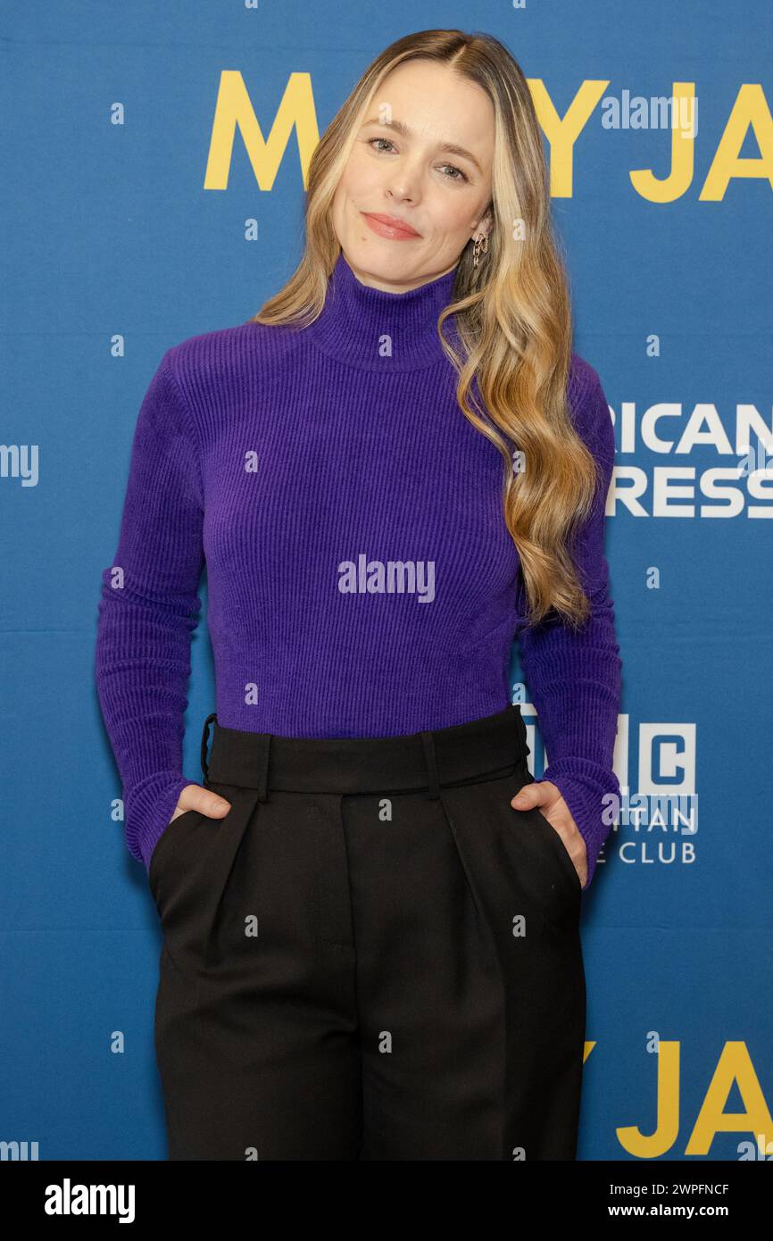 New York, USA. 07th Mar, 2024. "Mary Jane" actress Rachel Adams attends ...
