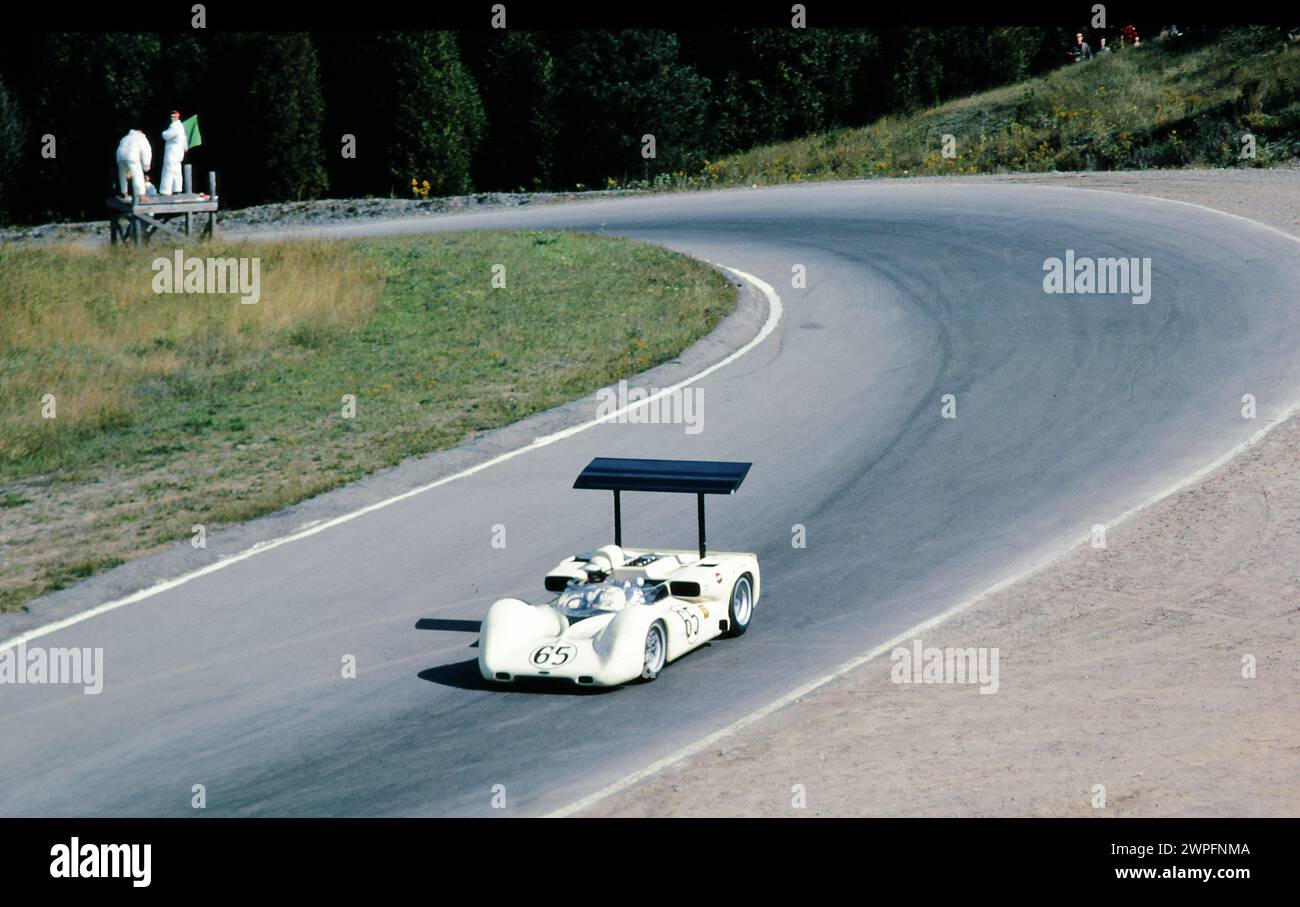 Phil Hill in a Chaparrel 2E at the 1966 Can Am at Mosport Park Canada ...