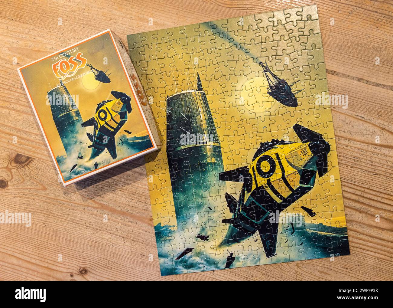 Completed science fiction jigsaw Stock Photo - Alamy