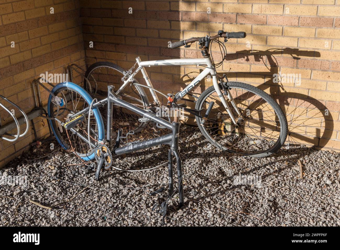 Vandalised bicycles hi-res stock photography and images - Alamy