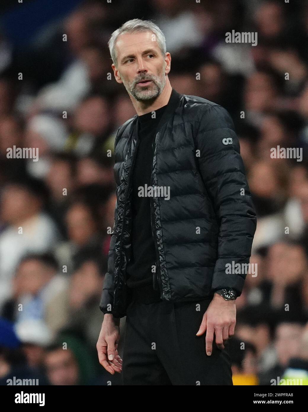 Madrid, Spain. 06th Mar, 2024. RB Leipzig head coach Marco Roseduring ...