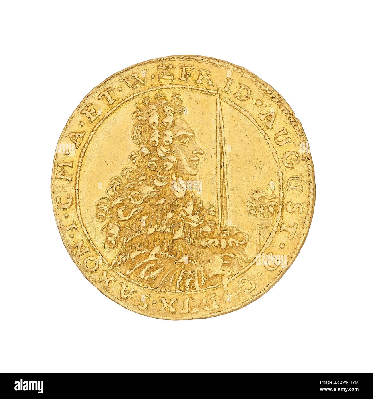 Ducat; Fryderyk August I (KSI Elektor Saxony; 1694-1733); 1696 (1698-00-00-1698-00-00 Stock ...