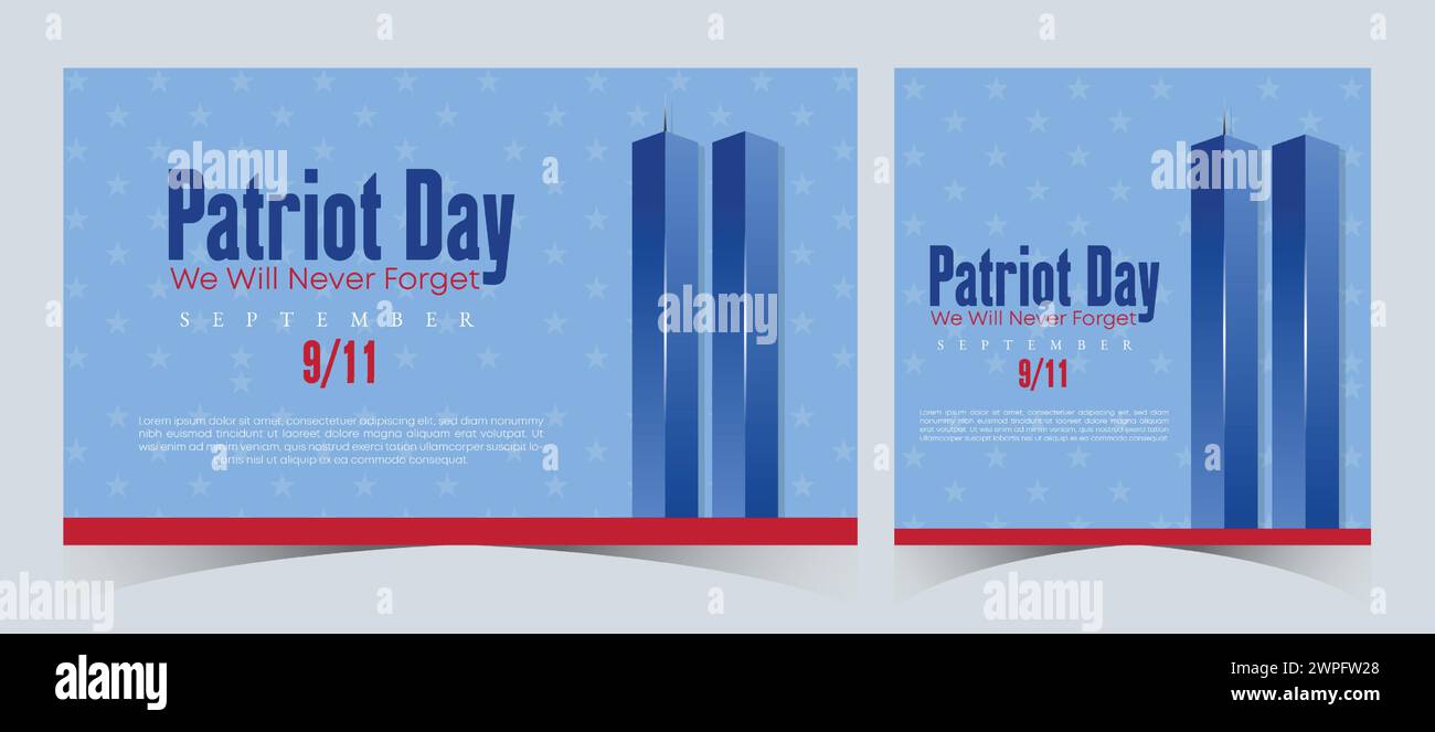 Set of Remembering September 9 11. Patriot Day September 11 Never ...