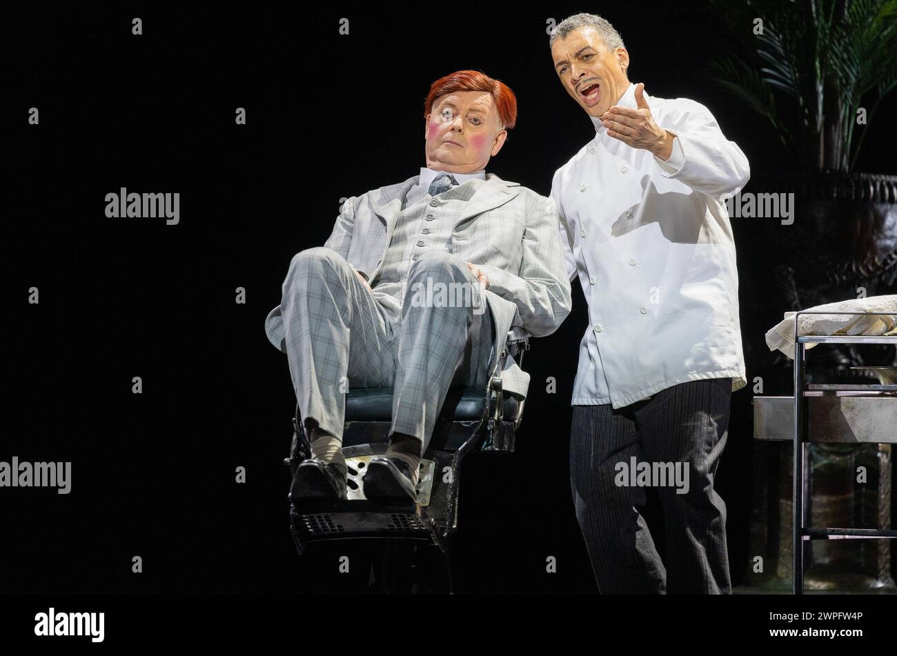 l-r: Mark Le Brocq (Gustav von Aschenbach), Roderick Williams (The ...