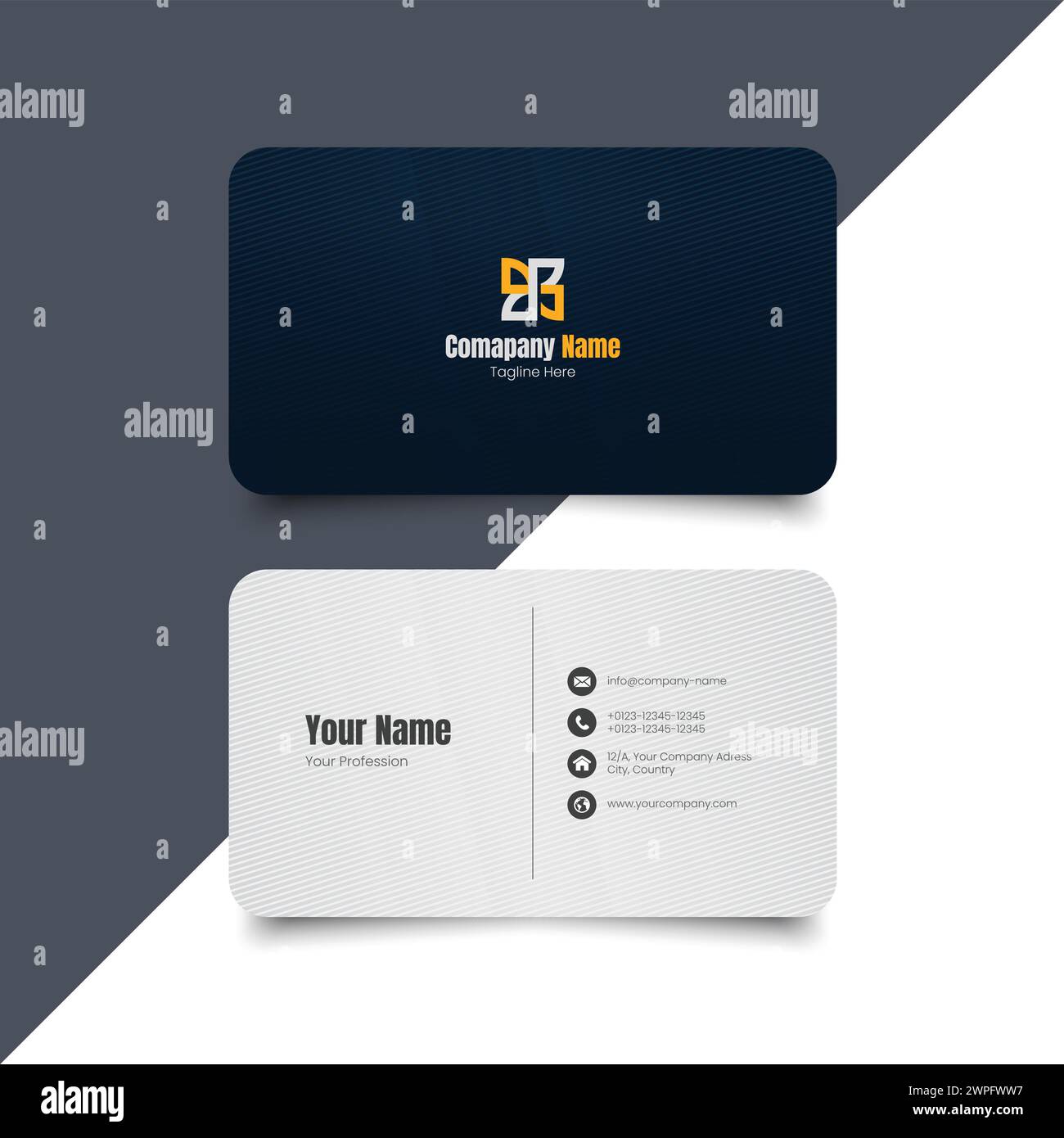 Simple Business Card Layout. creative modern name card and business ...
