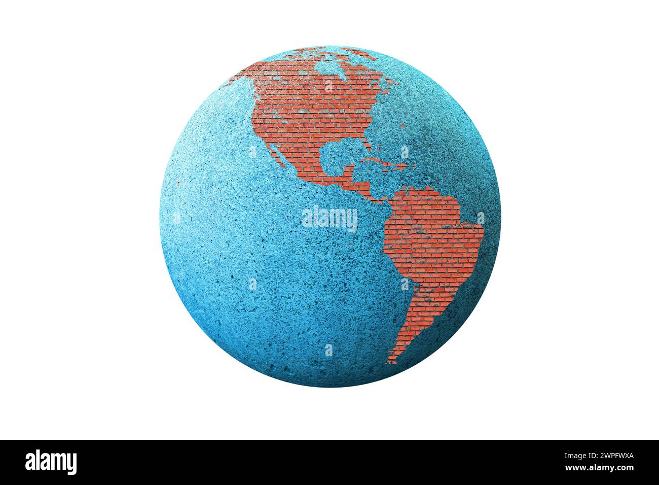 Bricks world map hi-res stock photography and images - Alamy