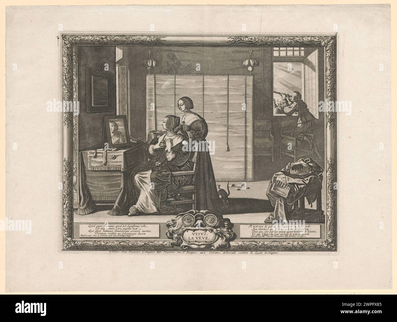 An allegorical representation of the sense of sight, part of the 'Pi ...