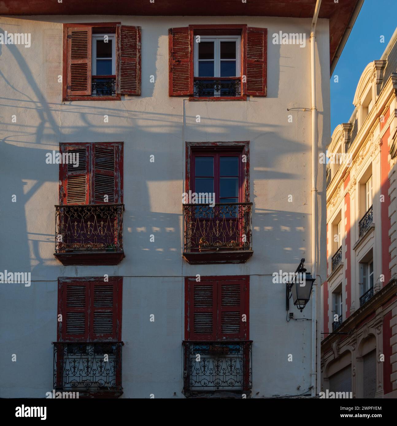 Basque style house in the city center of Saint-Jean-de-Luz, France ...