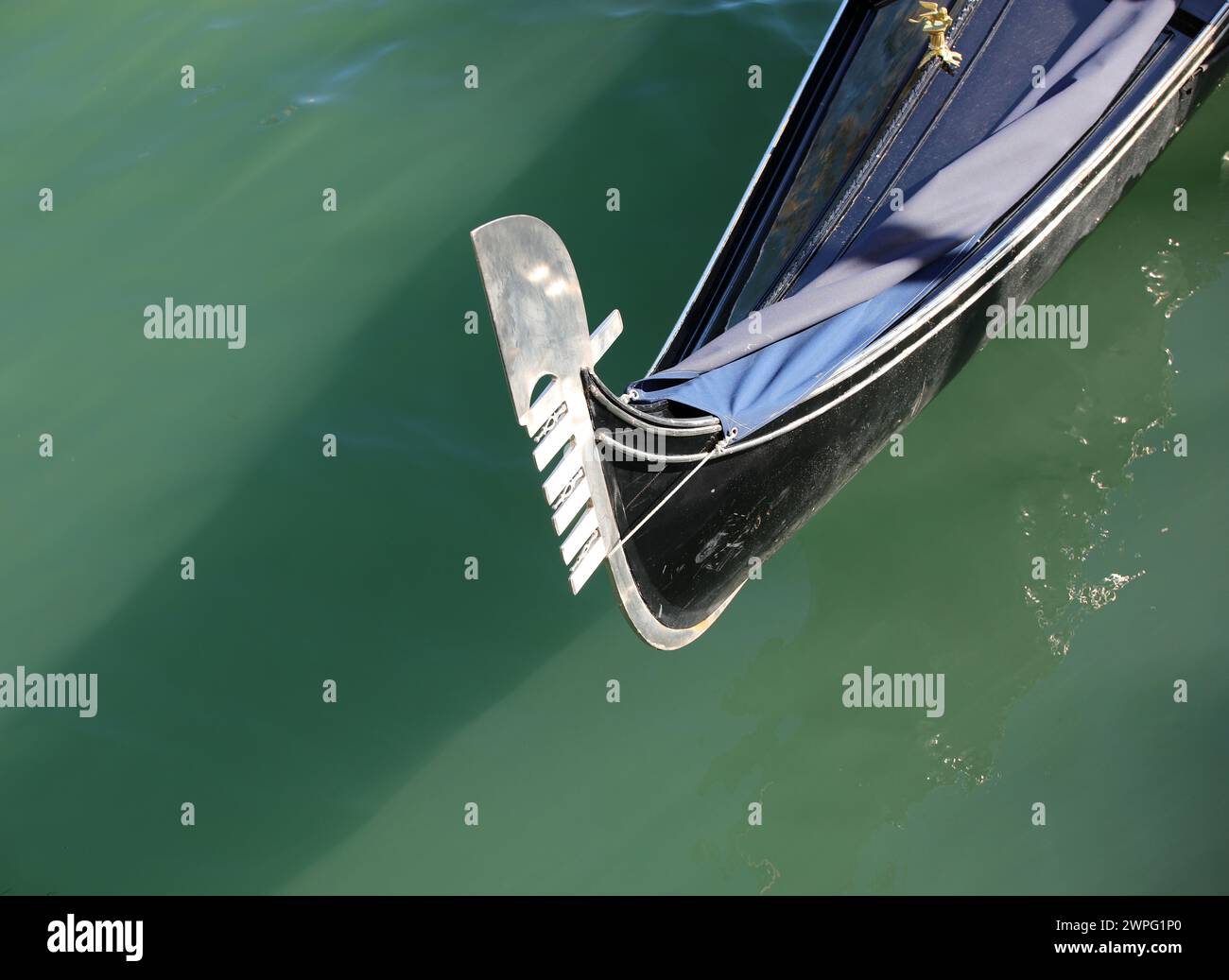 Typical shape of the bow of the GONDOLA the Venetian boat for ...