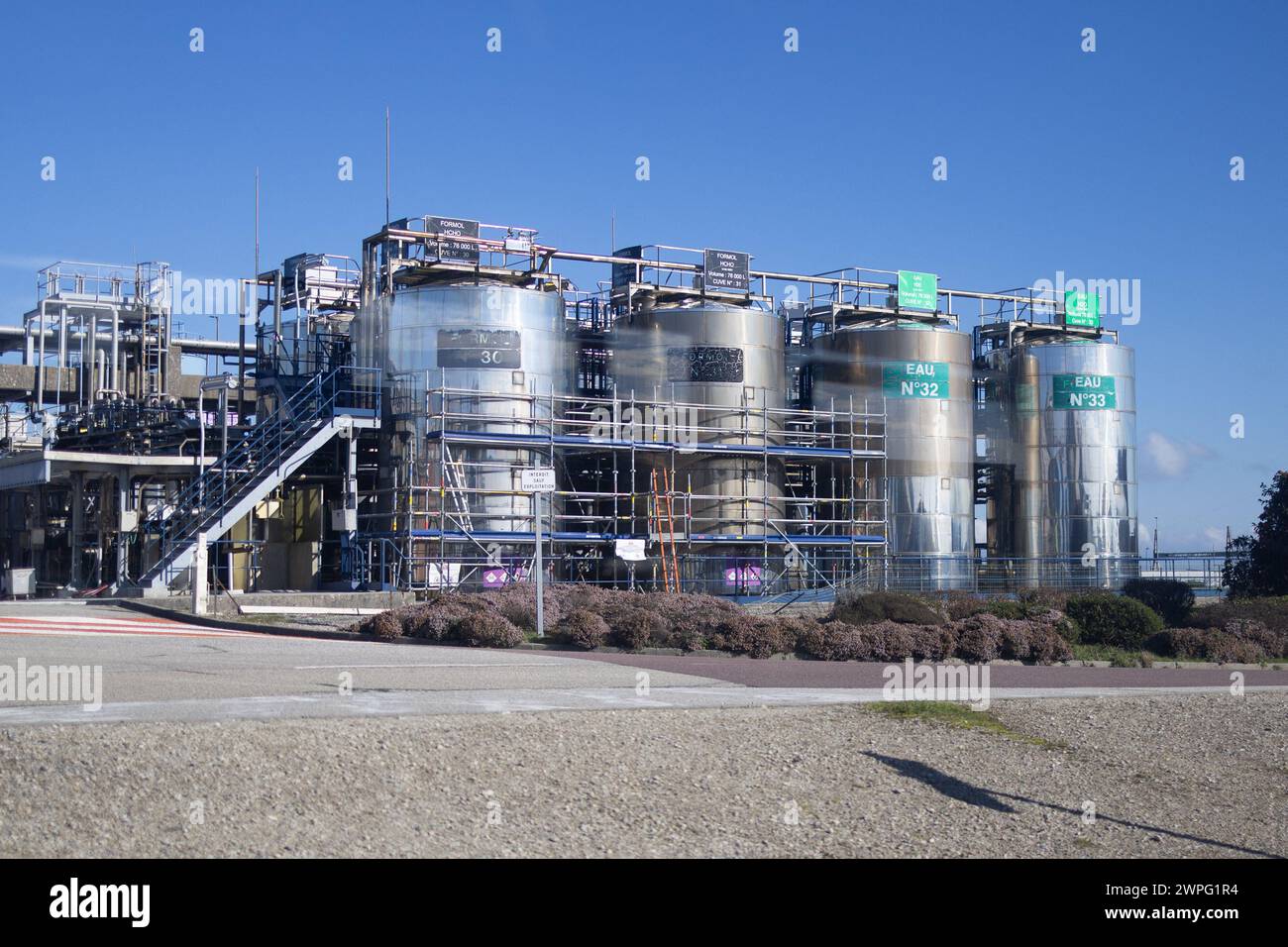 La Hague, France. 07th Mar, 2024. General view during a visit of Orano ...