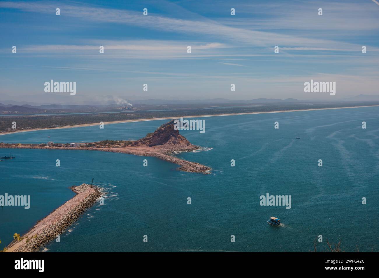 A picturesque vista of Mazatlan, Mexico from El Faro lighthouse Stock ...