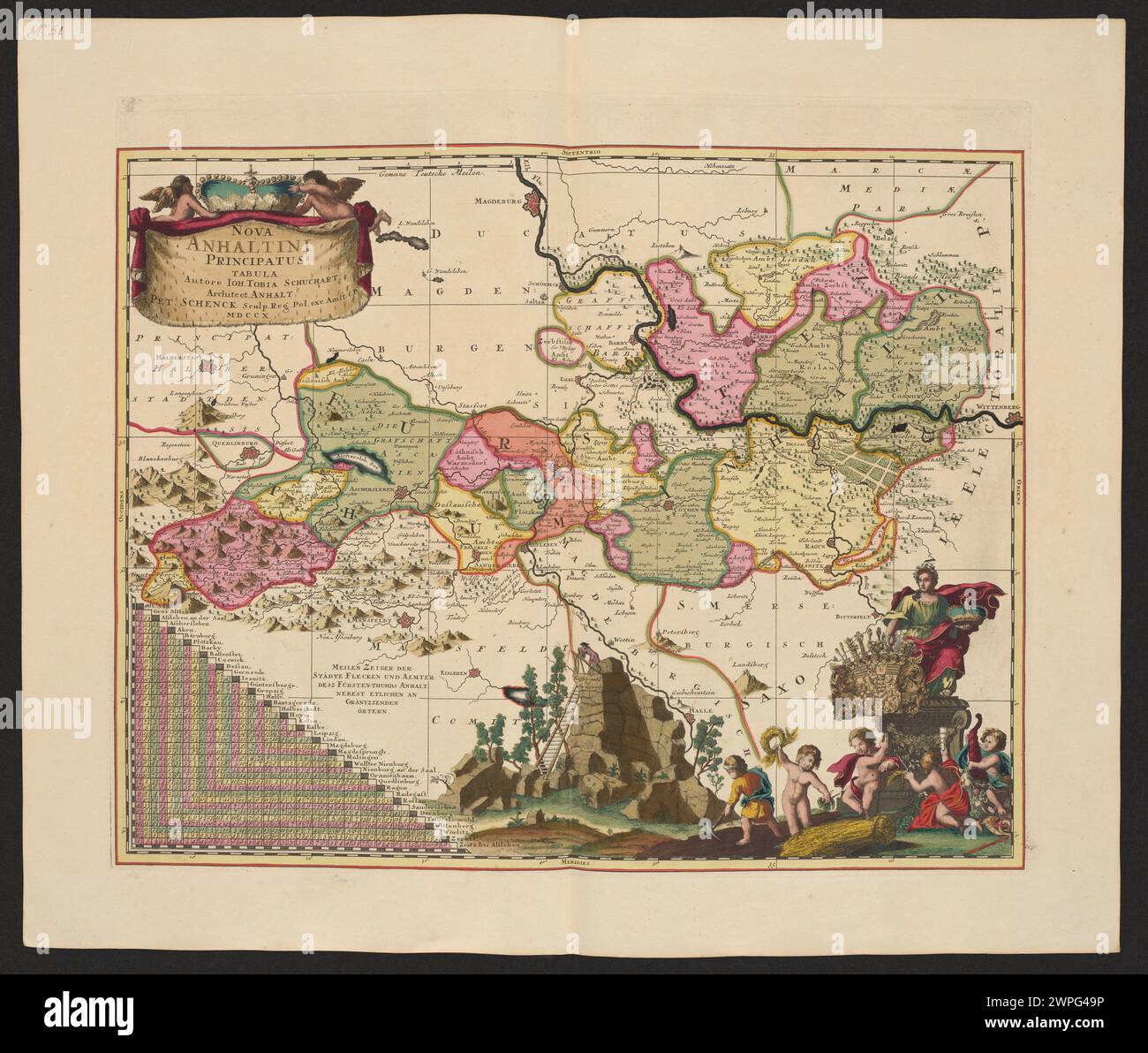 Anhalt map hi-res stock photography and images - Alamy