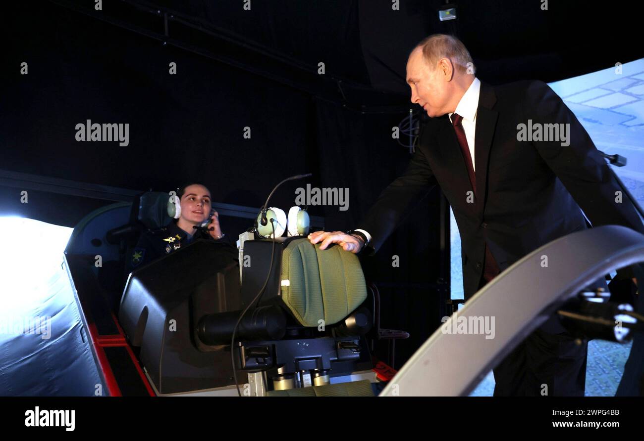 Krasnodar, Russia. 07th Mar, 2024. Russian President Vladimir Putin ...