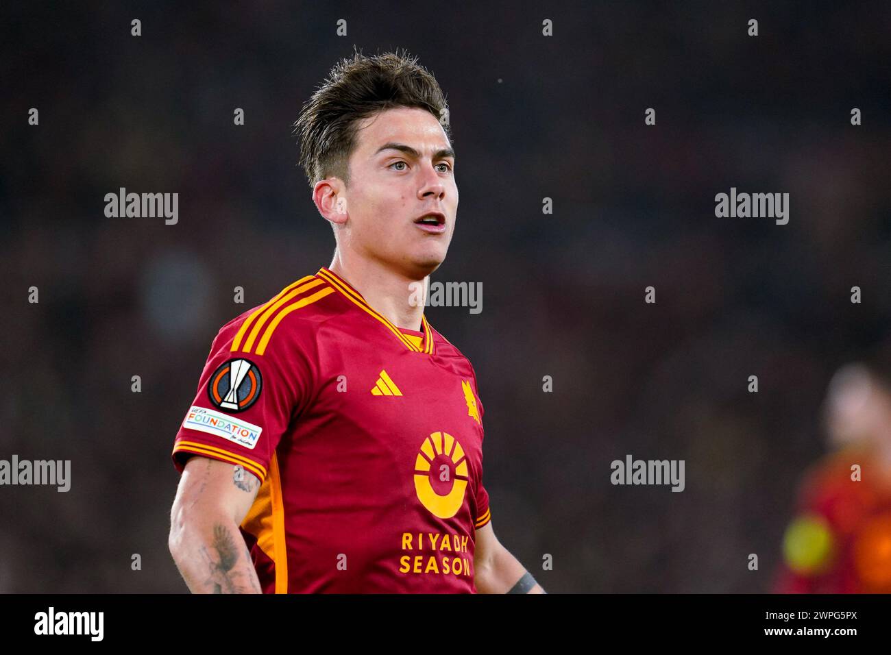 Rome, Italy. 07th Mar, 2024. Paulo Dybala of AS Roma celebrates after ...