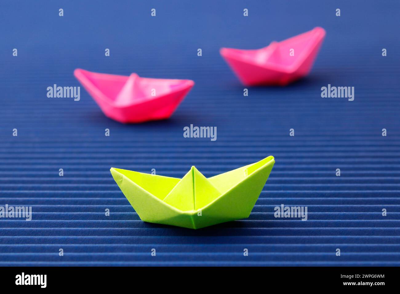 Colorful paper boats boats hi-res stock photography and images - Alamy