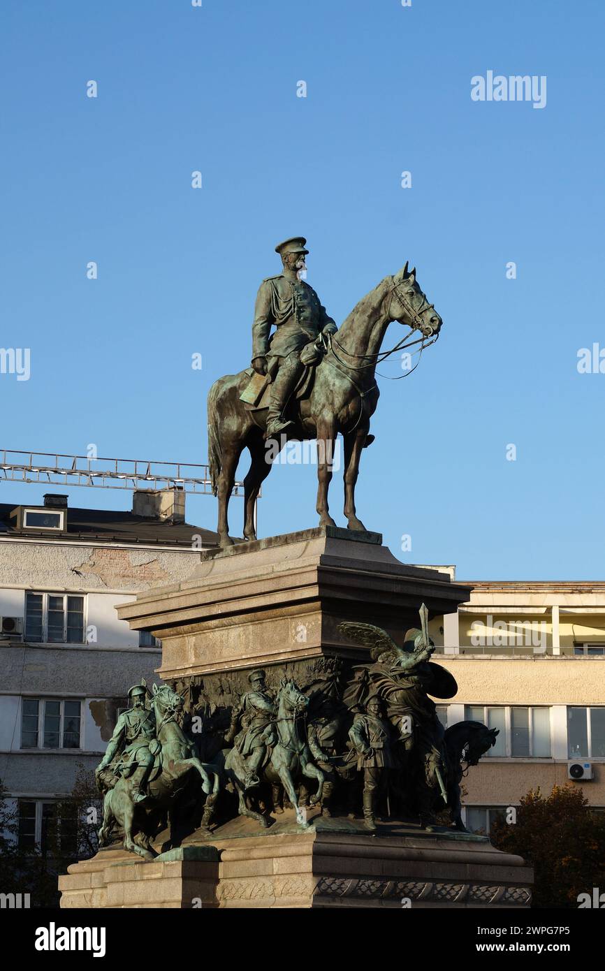 Sofia, Bulgaria - October, 21, 2023: monument to the Russian Tsar ...