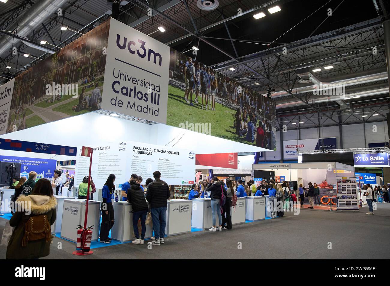 Several people during the International Student and Education Fair ...