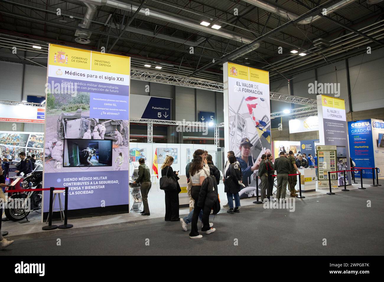 Several people during the International Student and Education Fair ...