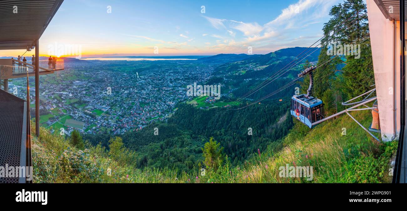 mountain Karren, cable car summit station, panorama restaurant, viewing ...