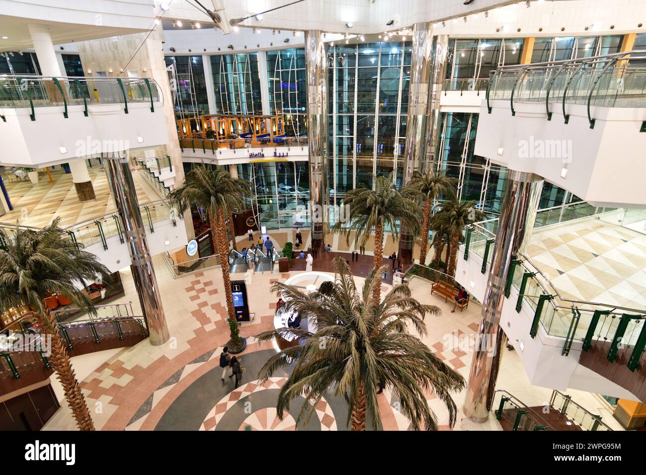 Doha, Qatar - Nov 21. 2019. Interior of Doha City Center, shopping ...