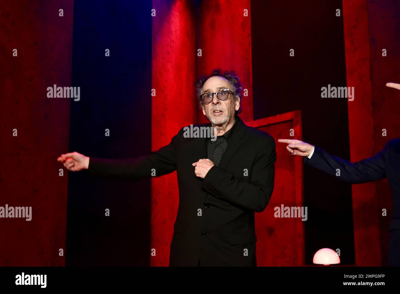 Director Tim Burton poses during the photocall of the exhibition 'Tim ...
