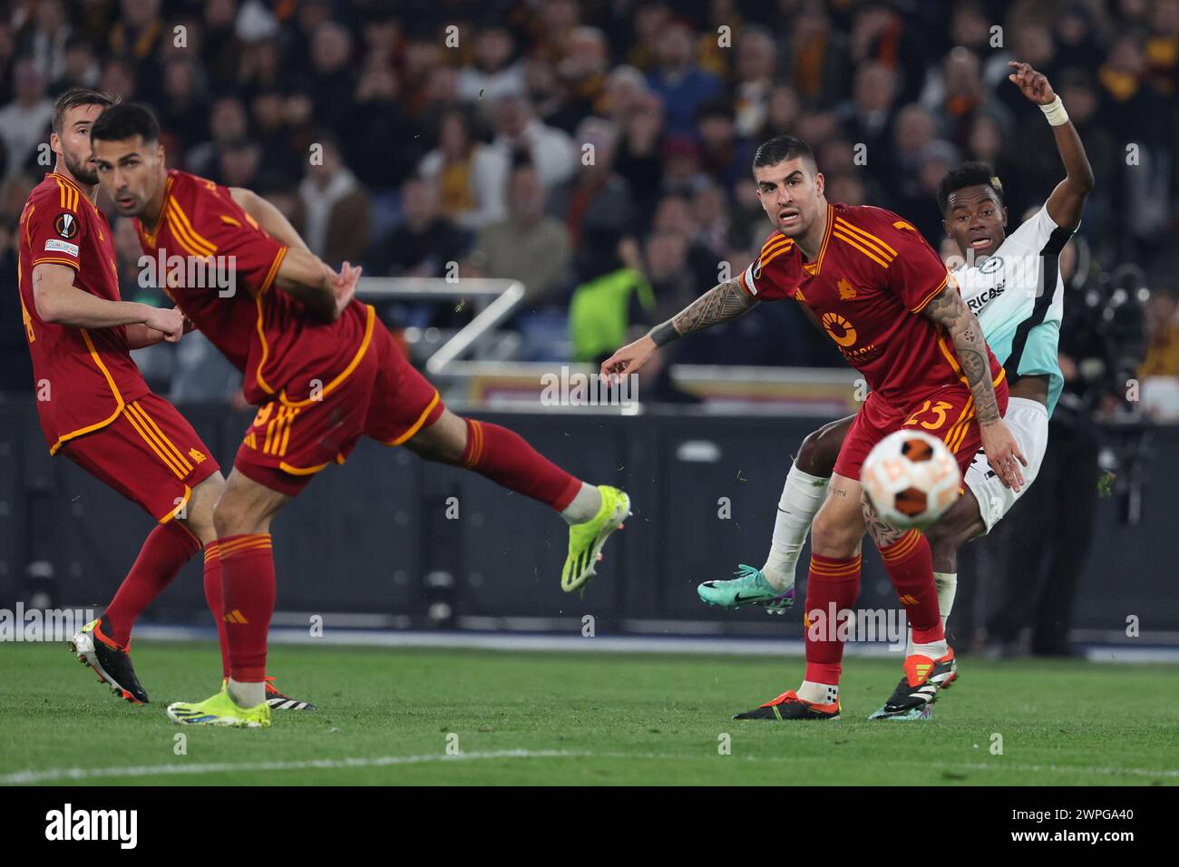 Rome, Italy. 07th Mar, 2024. Rome, Italy 07.03.2024: Gianluca Mancini ...