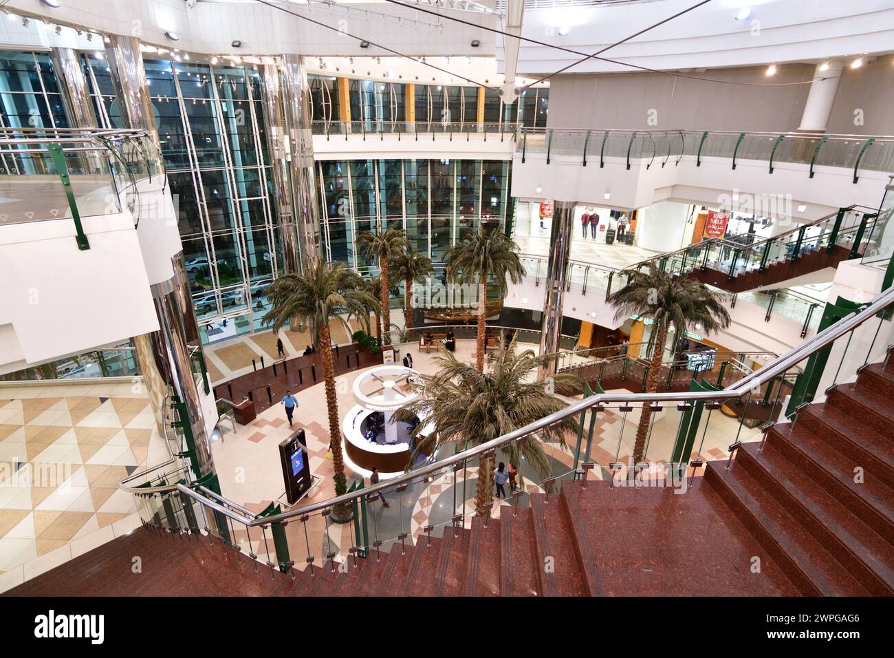 Doha, Qatar - Nov 21. 2019. Interior of Doha City Center, shopping ...