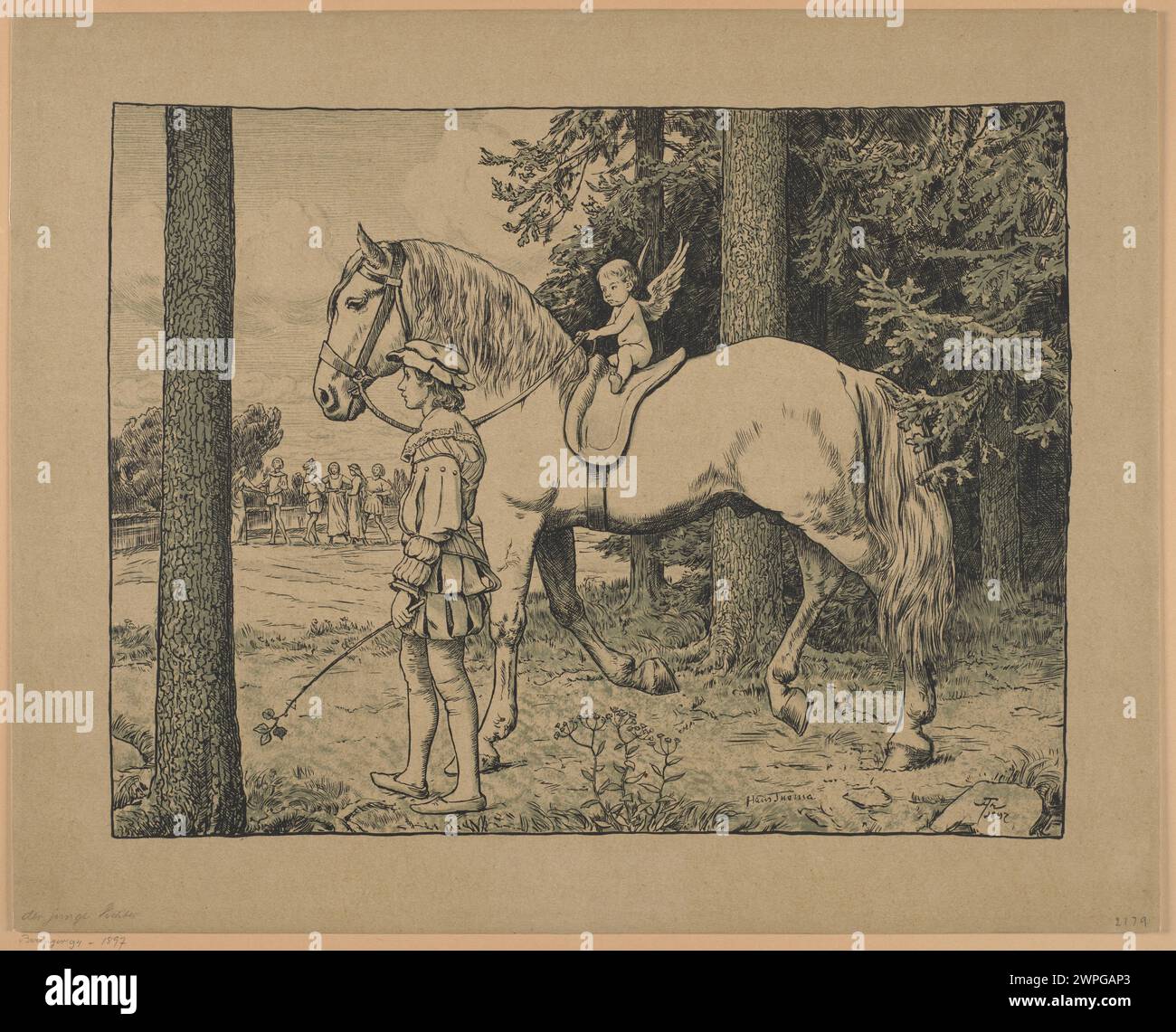 Hans Thoma's 1895 painting portrays a young poet, showing facial ...