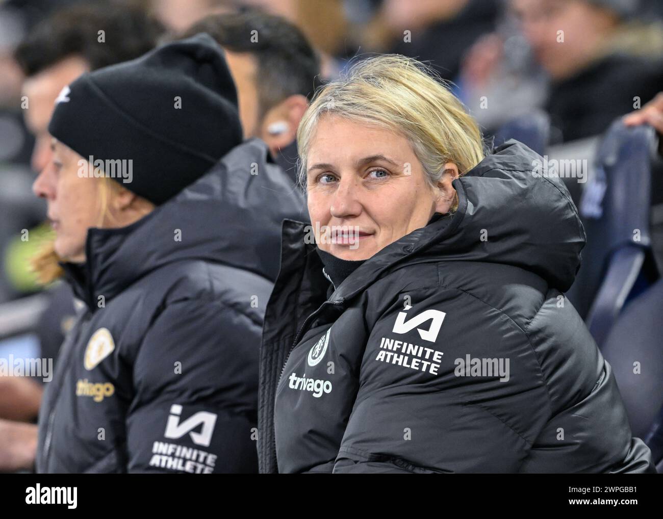 Emma Hayes manager of Chelsea Women ahead of kick off, during the FA ...