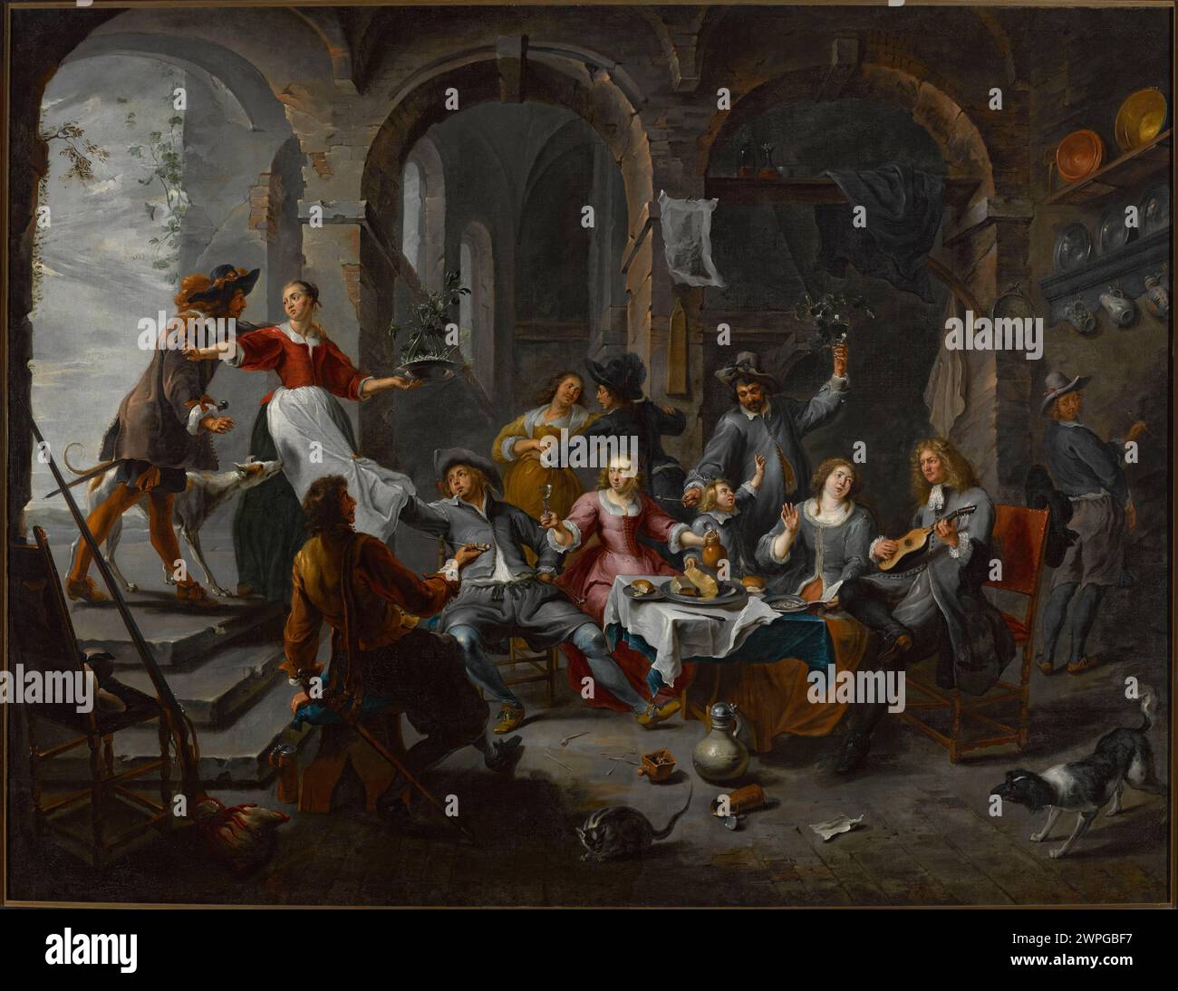 Escort scene (allegory of the fifth senses); Herp, Willem Van (1613/ ...